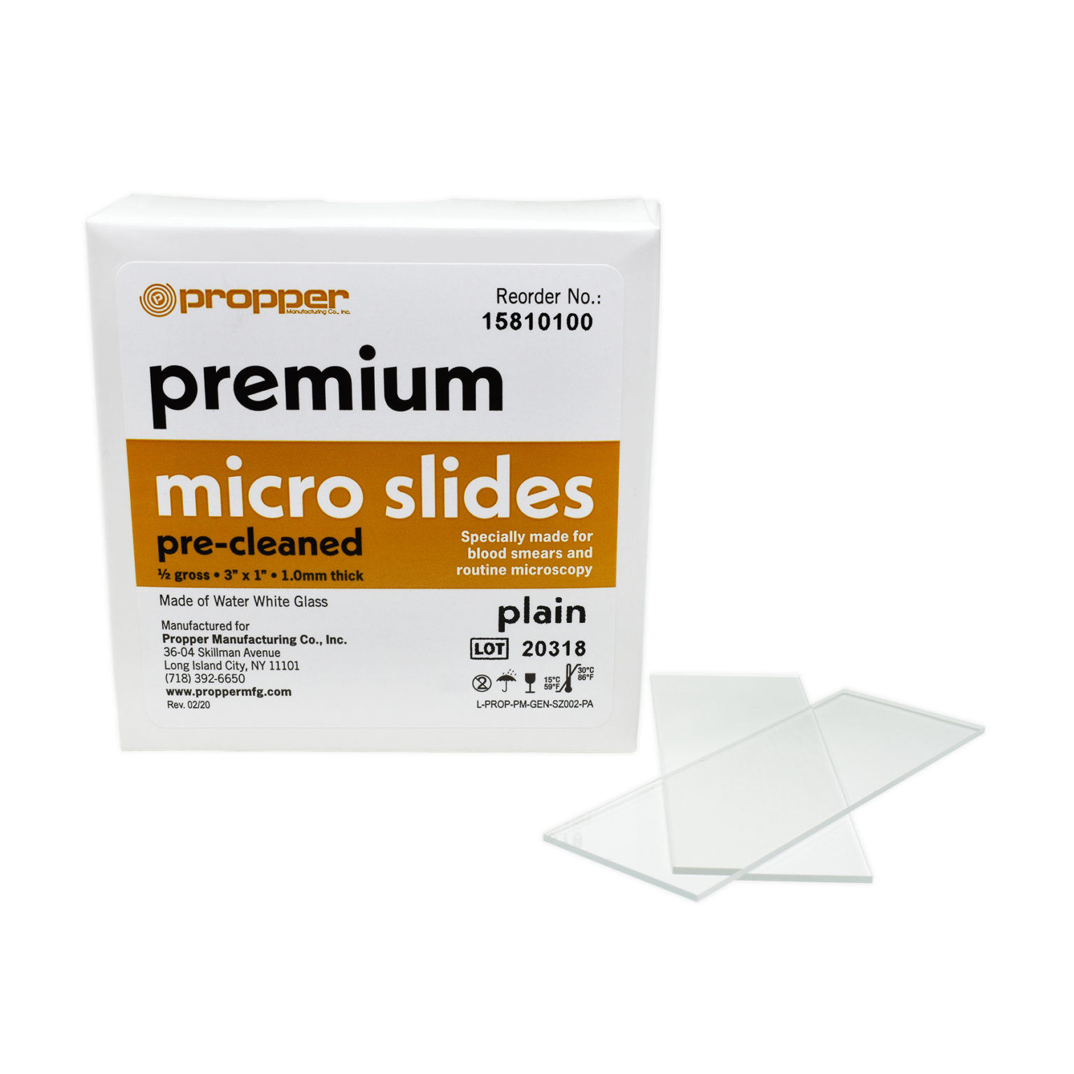 Microscope Slides - Propper Manufacturing Company
