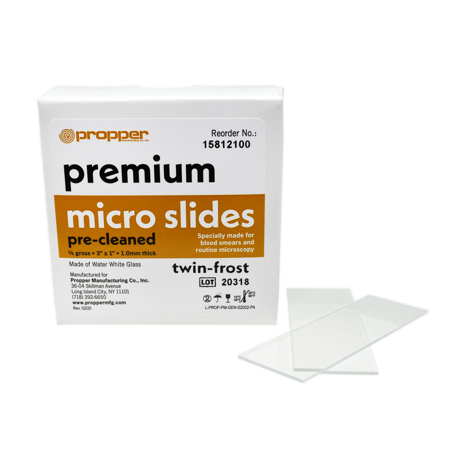 Microscope Slides - Propper Manufacturing Company