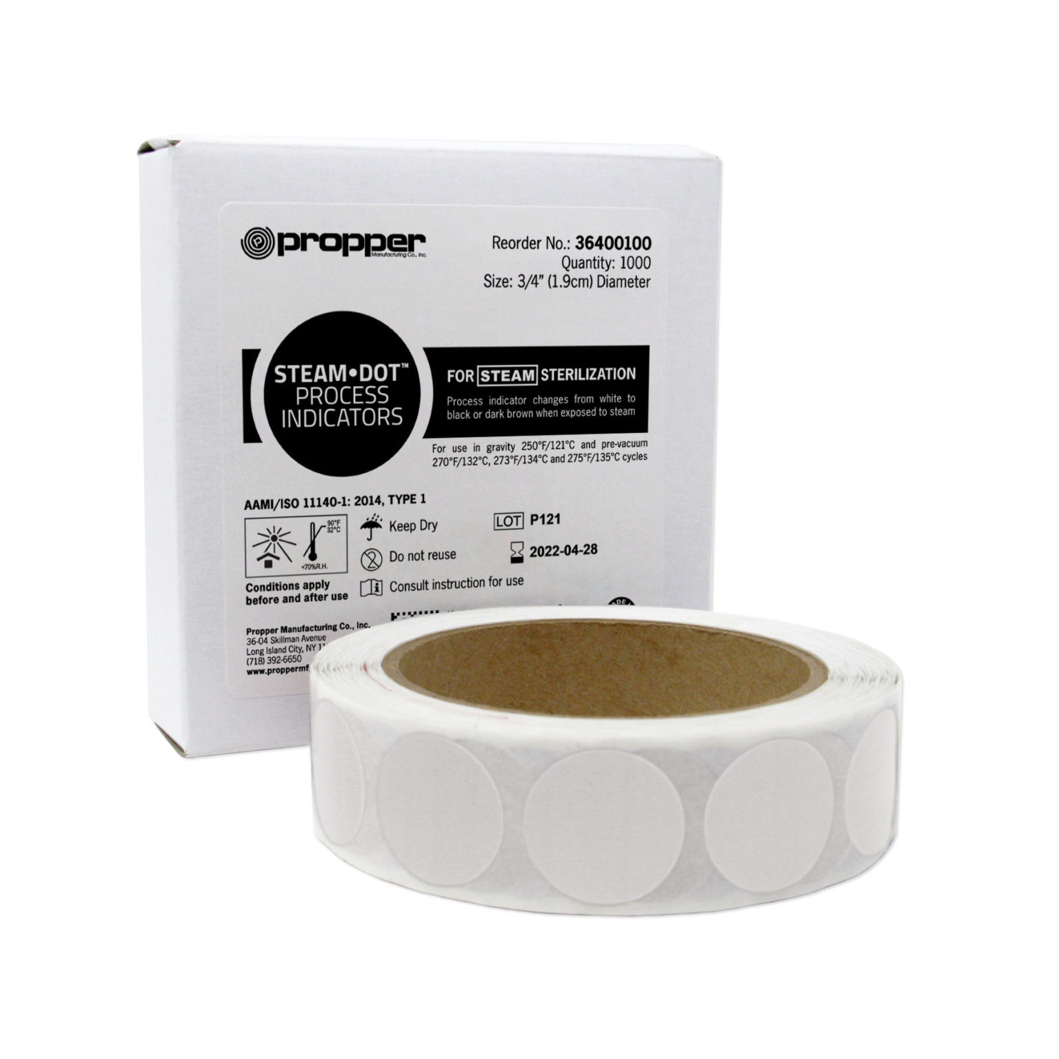 Steam-Dot™ Process Indicators for Steam Sterilization