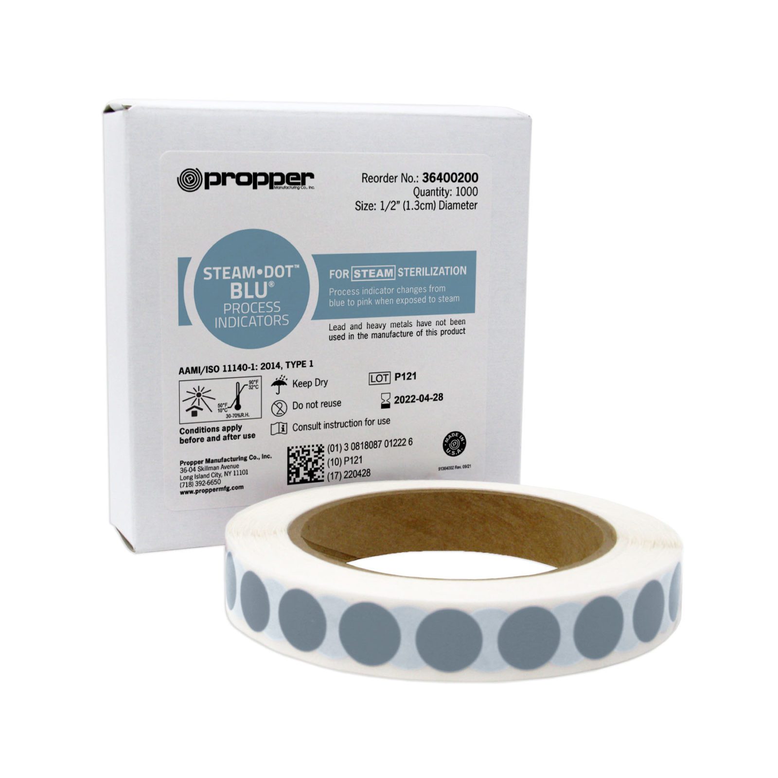 Steam-Dot™ Process Indicators for Steam Sterilization